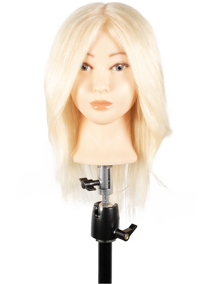 Professional light blond styling head special for CHARLIE colouring