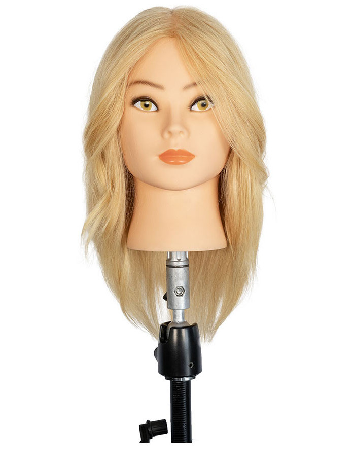 Les têtes malléables professionnelles cheveux 100% naturels